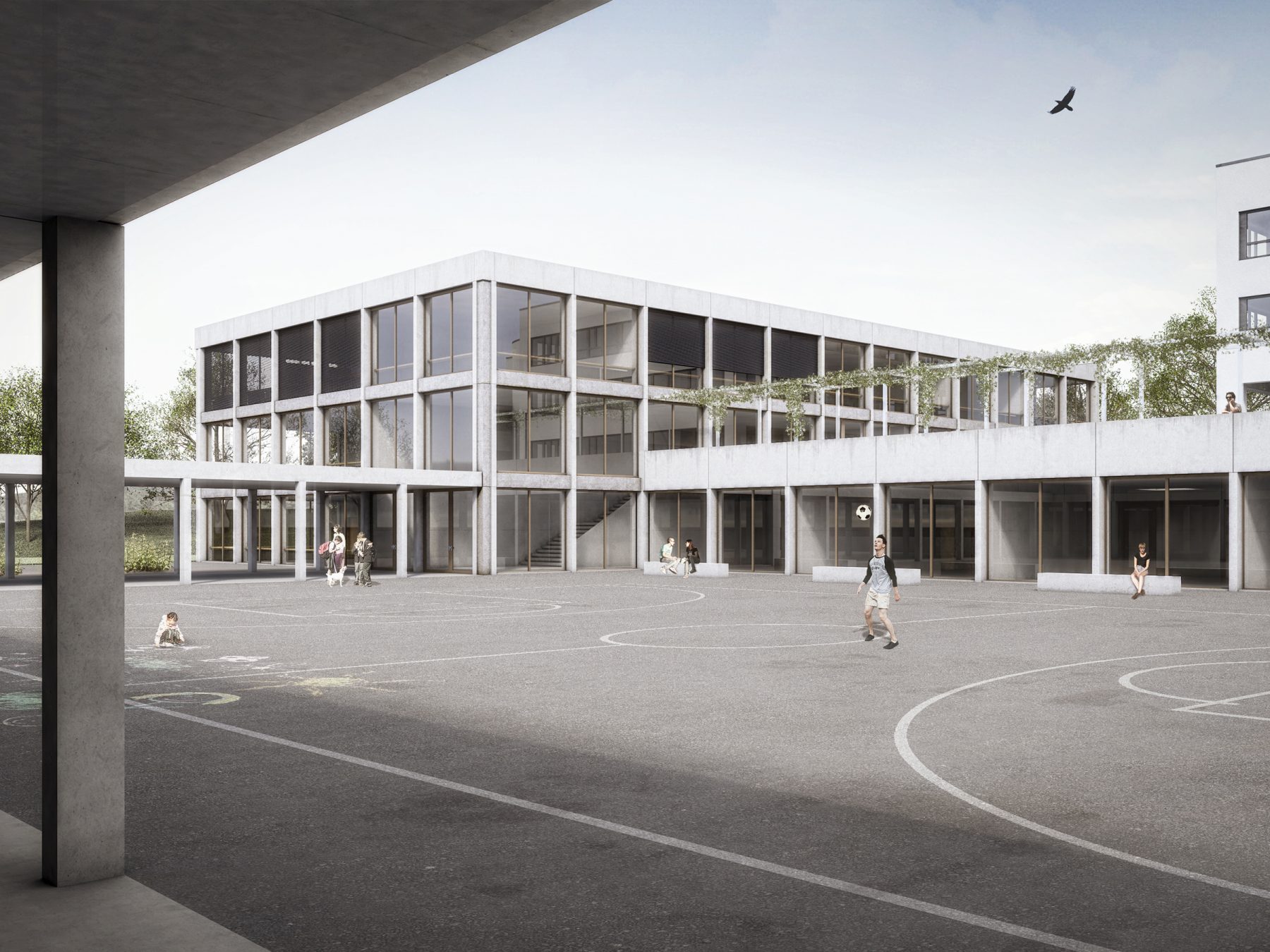 Erweiterung Schulanlage Petermoos & Neubau Gemeindesaal, Buchs ZH ...